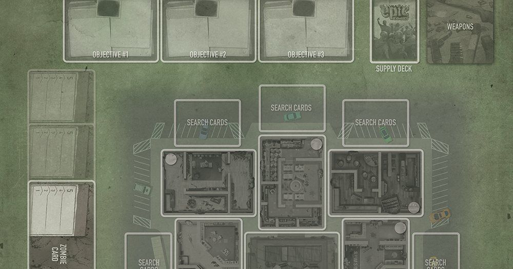 Tiny Epic Zombies: Playmat | Board Game Accessory | BoardGameGeek