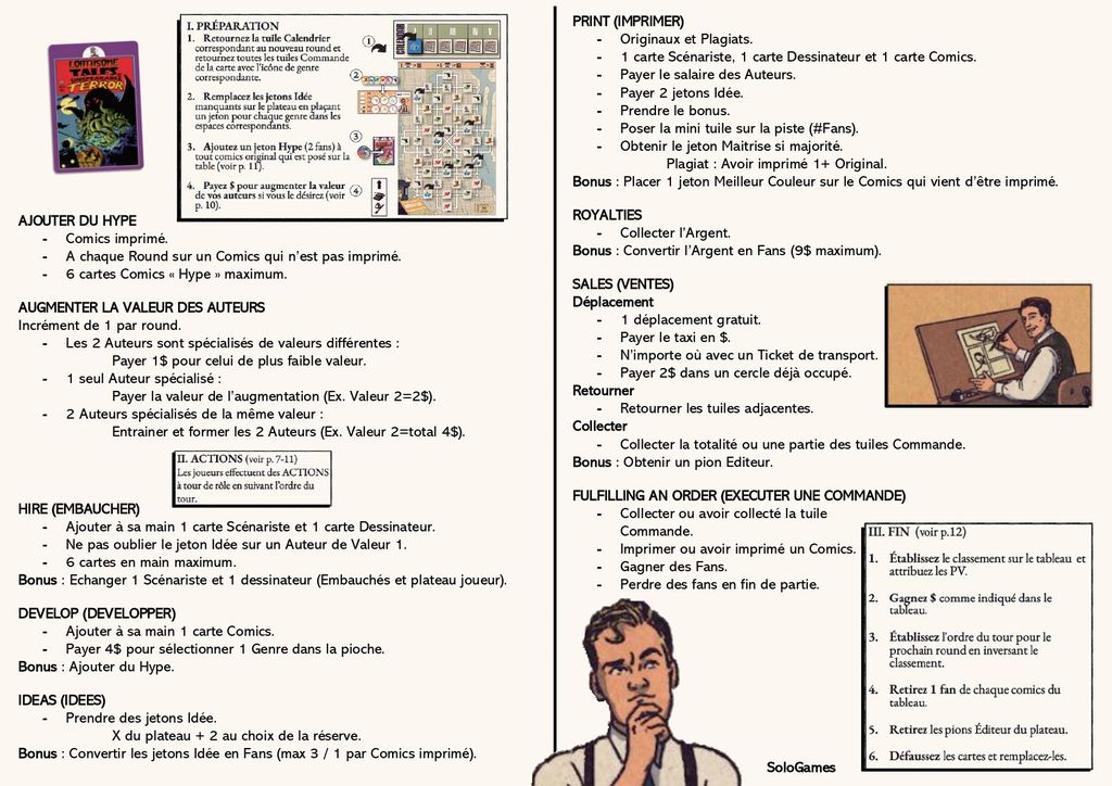 AGE OF COMICS_AIDE DE JEU | Age of Comics: The Golden Years