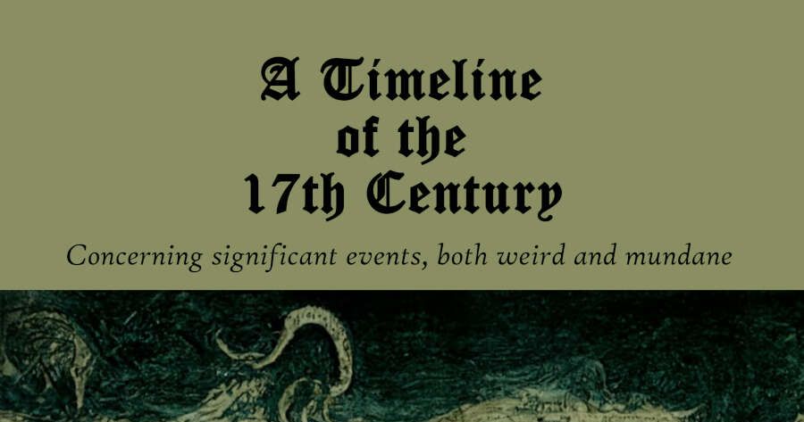 A Timeline of the 17th Century | RPG Item | RPGGeek