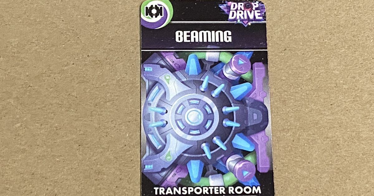 Drop Drive: Beaming Promo Card | Board Game | BoardGameGeek