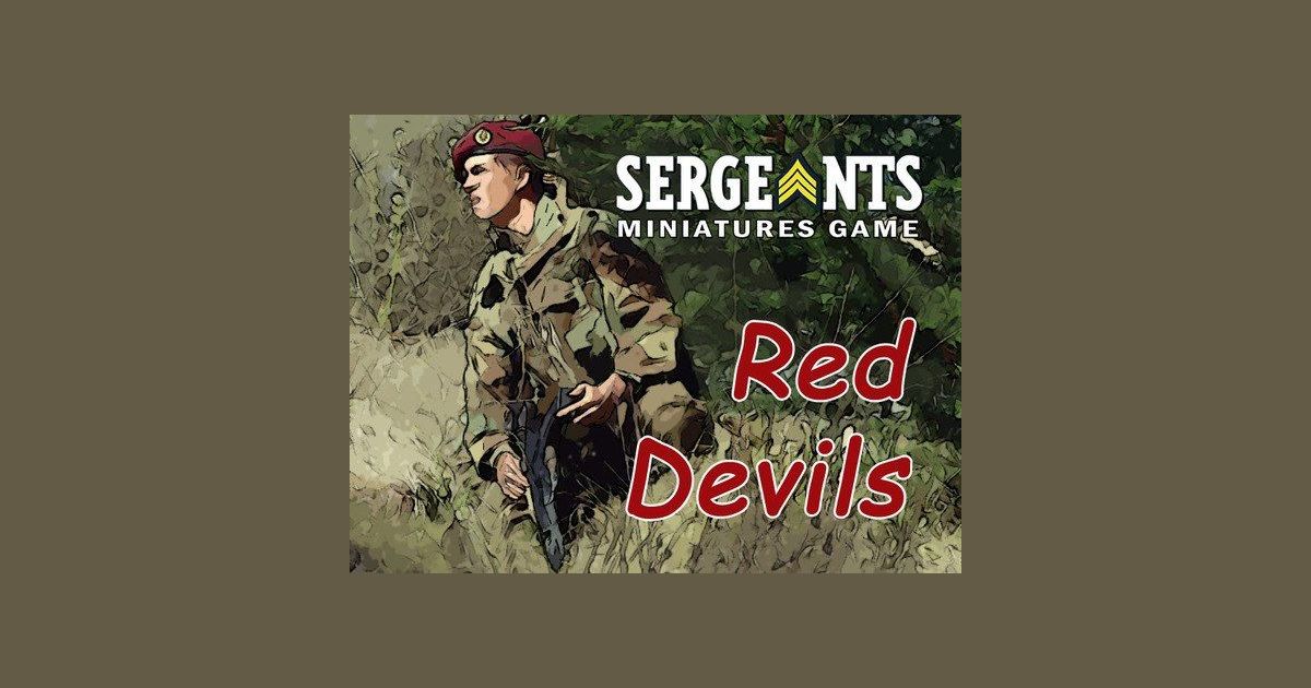 Red Devils Map Tiles | Sergeants Miniatures Game: Red Devils