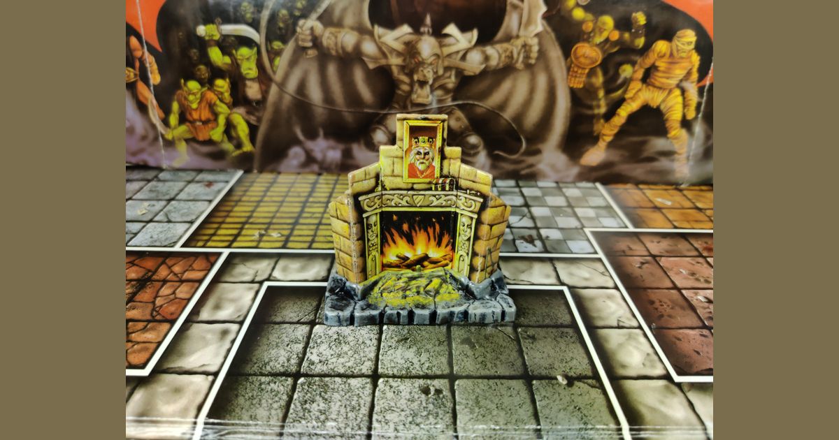 The best thing about Heroquest: Furniture - Fireplace | Painted ...