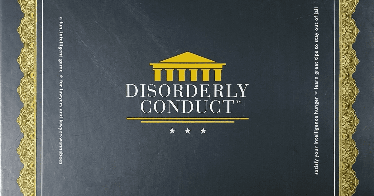 Disorderly Conduct | Board Game | BoardGameGeek