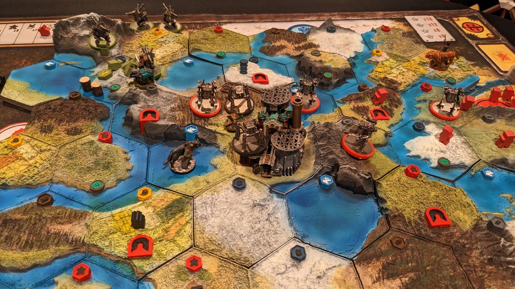 3D Printed and painted board :D | Scythe