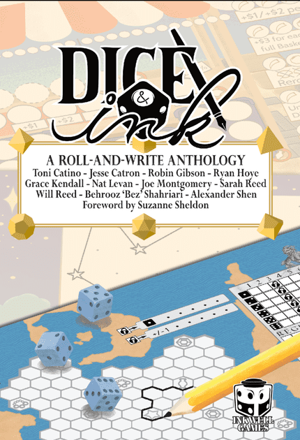 Getting this from the Kickstarter | Dice & Ink: A Roll & Write Anthology