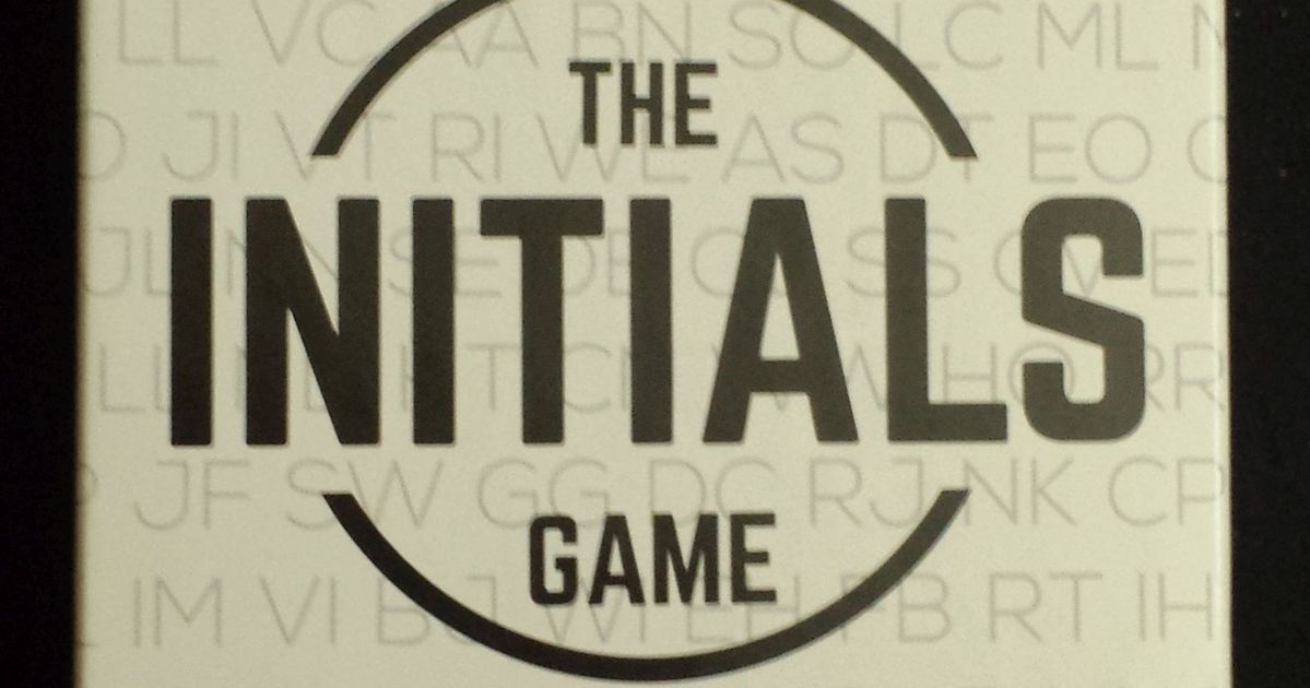 The Initials Game | Board Game | BoardGameGeek