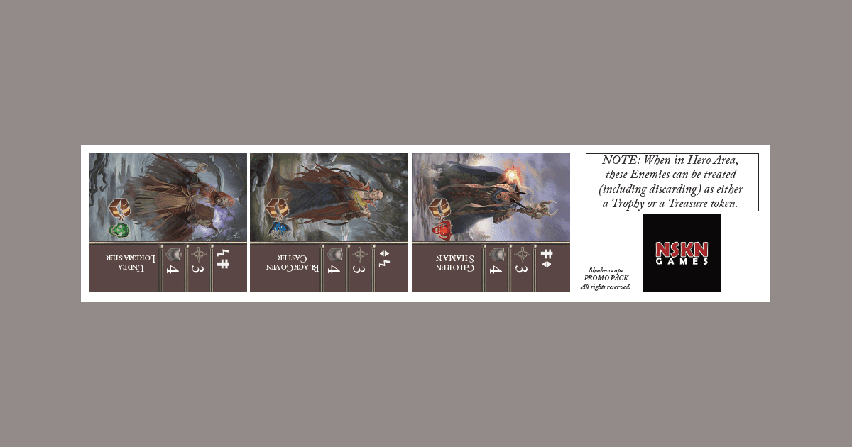 Enemy Cards | Shadowscape: New Enemies Mini-Expansion