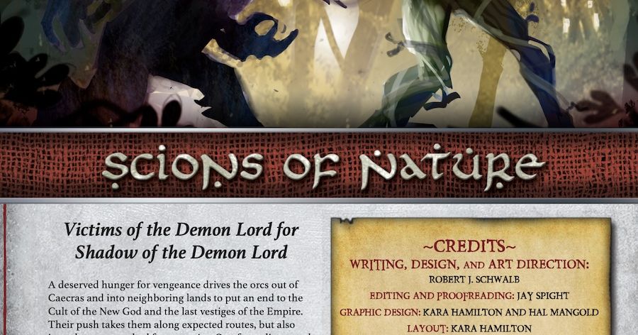 Scions of Nature | RPG Item | RPGGeek