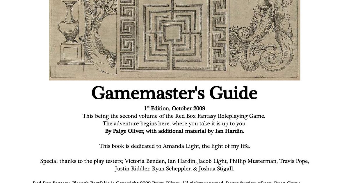 Gamemaster's Guide | RPG Item | RPGGeek