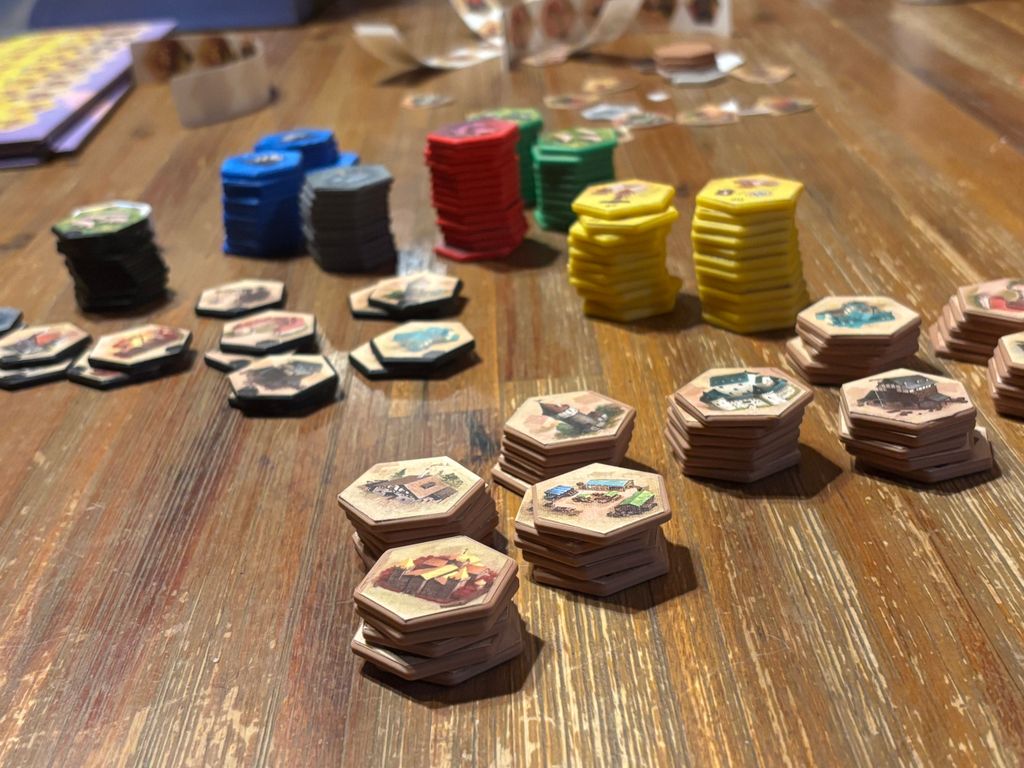 A cheapstake's 3D printed hex tokens | The Castles of Burgundy: Special ...