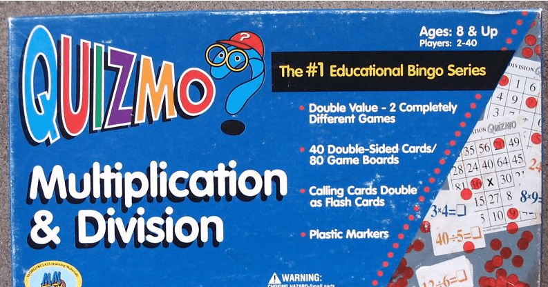 Quizmo Multiplication Division | Board Game | BoardGameGeek