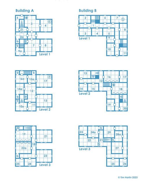 Old School Blue Map #077 | RPG Item | RPGGeek