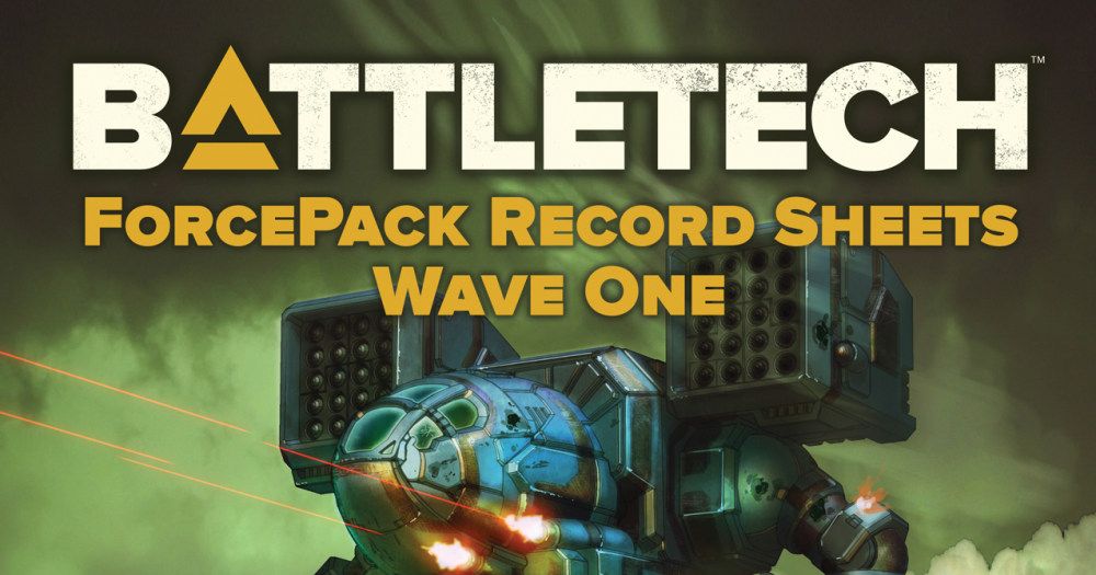 Battletech: Force Packs Record Sheets – Wave One | Board Game ...