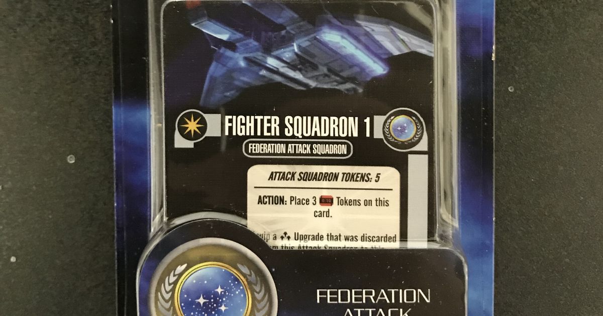 Star Trek: Attack Wing – Fighter Squadrons 1 & 3 Card Pack | Board Game ...