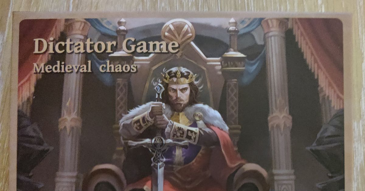 Dictator Game: Medieval Chaos | Board Game | BoardGameGeek