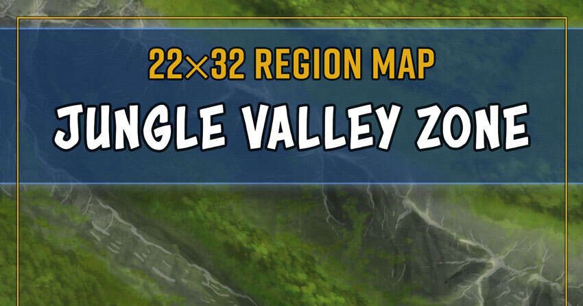 Region Map: Jungle Valley Zone | RPG Item | RPGGeek