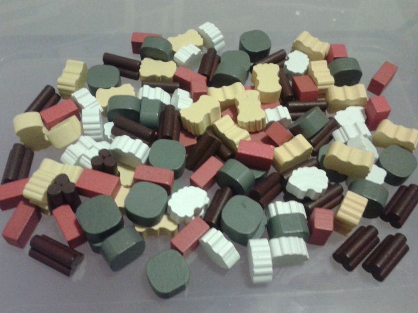 Catan: Yucatan Wooden Token Set (125 Tokens) | Board Game Accessory ...