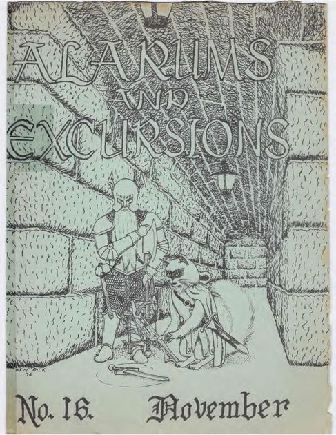 Alarums & Excursions (Issue 16 - Nov 1976) | Issue | RPGGeek