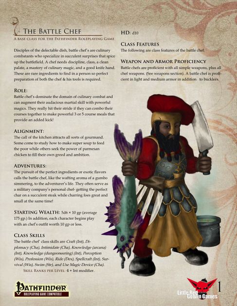 Battle Chef (1E) | RPG Item | RPGGeek