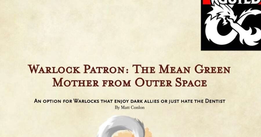 Warlock Patron: The Mean Green Mother from Outer Space | RPG Item | RPGGeek