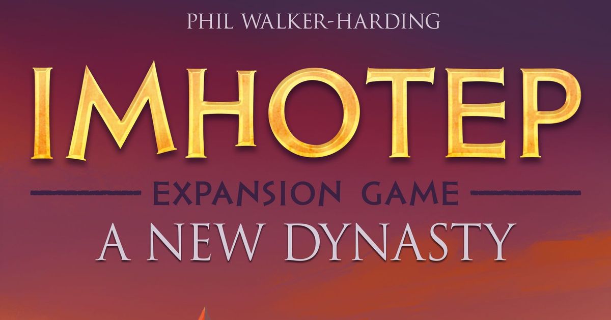 Imhotep: A New Dynasty | Board Game | BoardGameGeek
