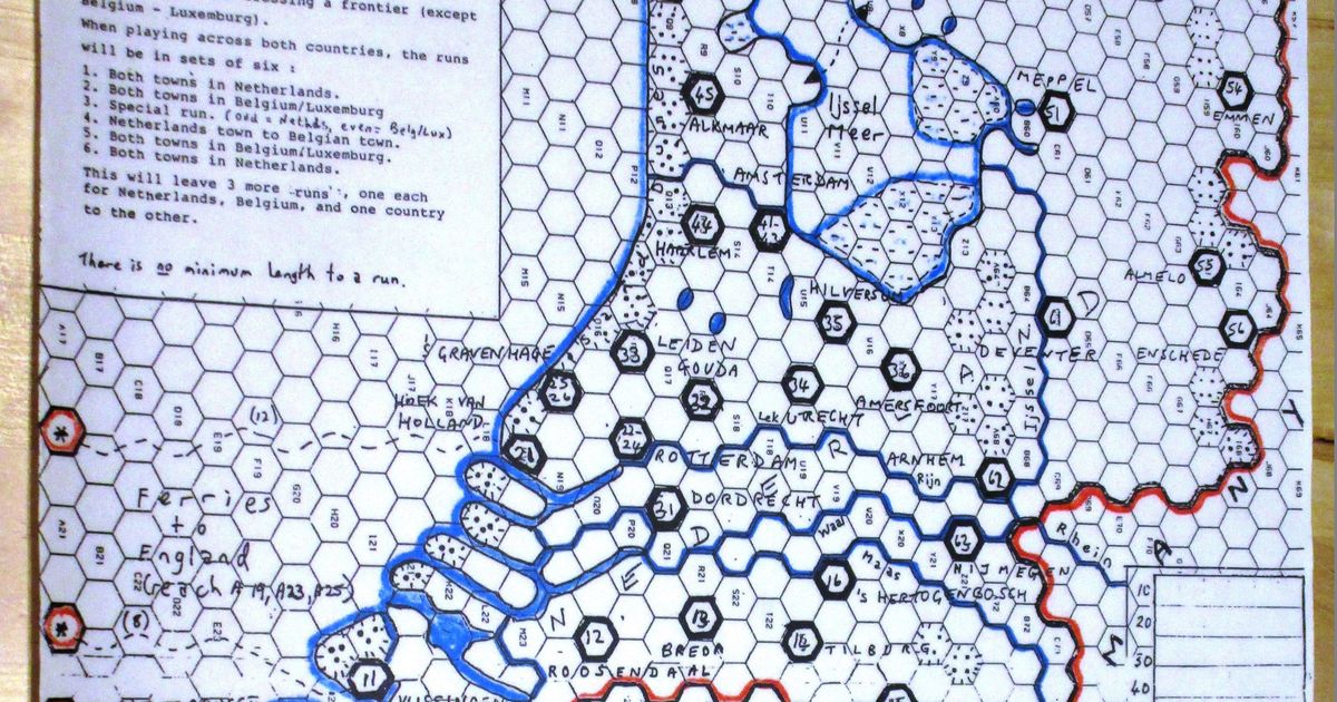 Railway Rivals Map BN: Belgium & Netherlands | Board Game | BoardGameGeek