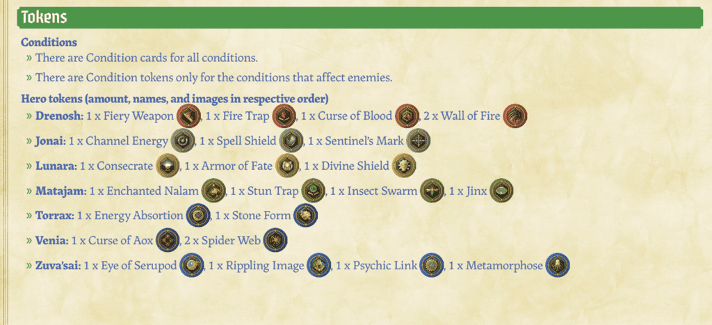 Can anyone tell me what these tokens are (see pic)? | Agemonia