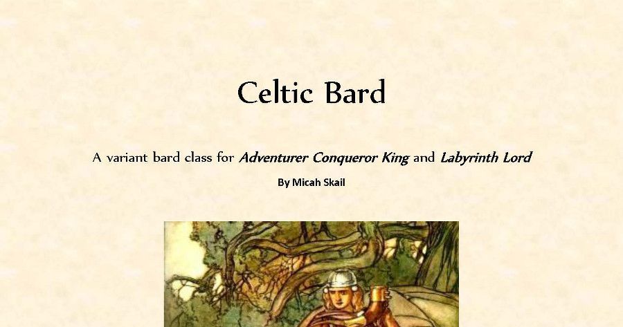 Celtic Bard | RPG Item | BoardGameGeek