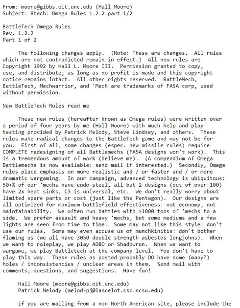 Battletech Omega Rules | RPG Item | RPGGeek
