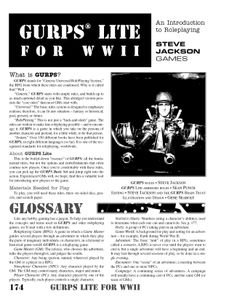 GURPS Lite for WWII | RPG Item | RPGGeek