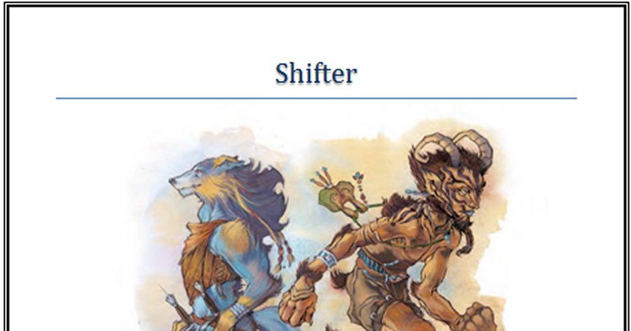 Shifter | RPG Item | RPGGeek