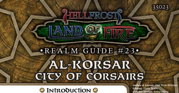 Land of Fire Realm Guide #23: Al-Korsar, City of Corsairs | RPG Item | RPGGeek