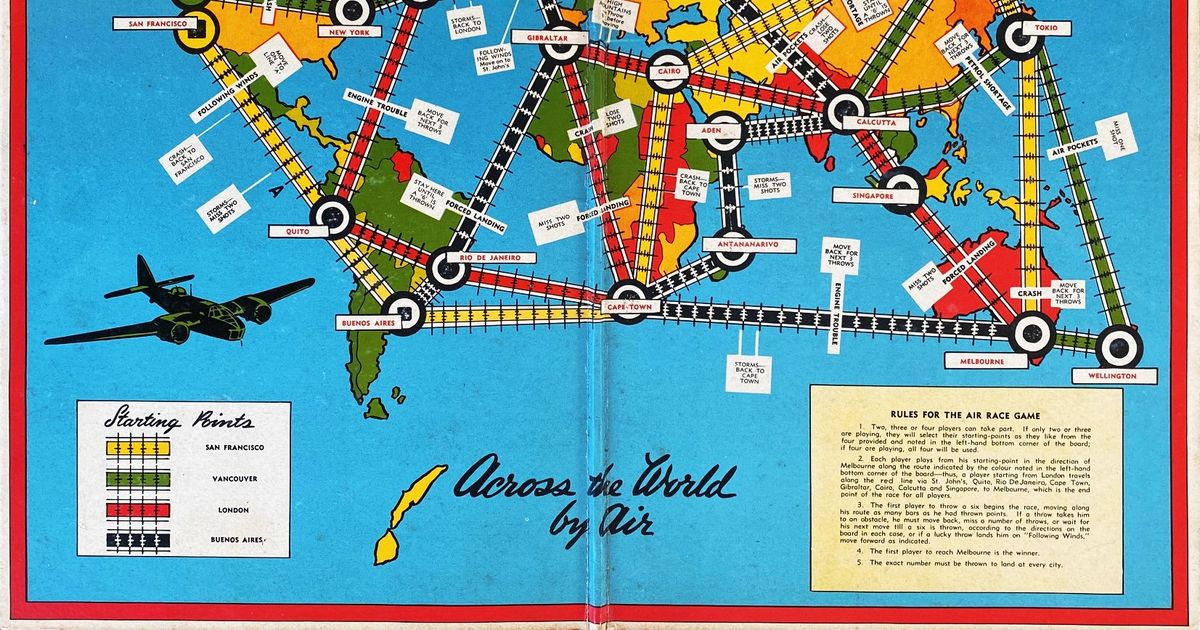 Across the World by Air | Board Game | BoardGameGeek