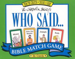 Who Said... Bible Match Game | Board Game | BoardGameGeek