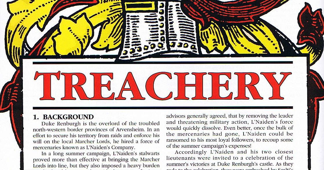 Treachery: A Fantasy Warlord scenario | Board Game | BoardGameGeek