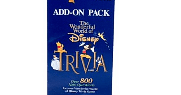 The Wonderful World of Disney Trivia Game Add-on Pack | Board Game ...