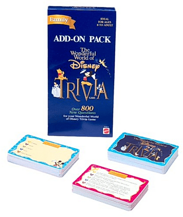 The Wonderful World of Disney Trivia Game Add-on Pack | Board Game ...