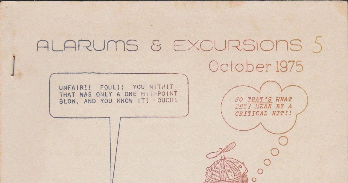 Alarums & Excursions (Issue 5 - Oct 1975) | Issue | RPGGeek