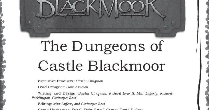 The Dungeons of Castle Blackmoor | RPG Item | RPGGeek