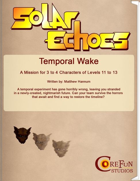 Solar Echoes Mission: Temporal Wake | RPG Item | RPGGeek