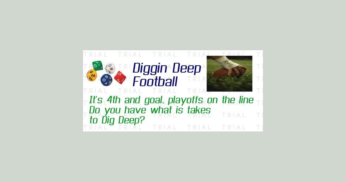 Diggin Deep Football | Board Game | BoardGameGeek