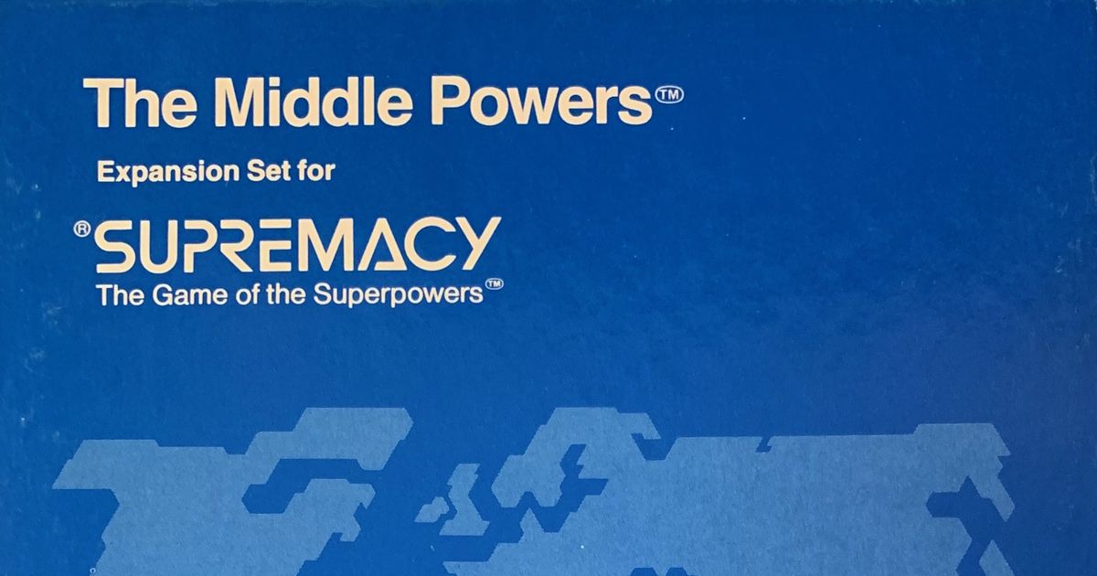 Supremacy: The Middle Powers | Board Game | BoardGameGeek