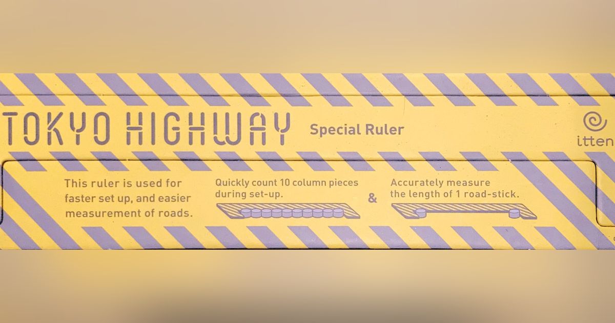 Tokyo Highway: Special Ruler | Board Game Accessory | BoardGameGeek