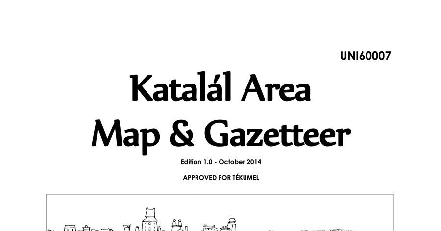 Katalál Area Map & Gazetteer | RPG Item | RPGGeek
