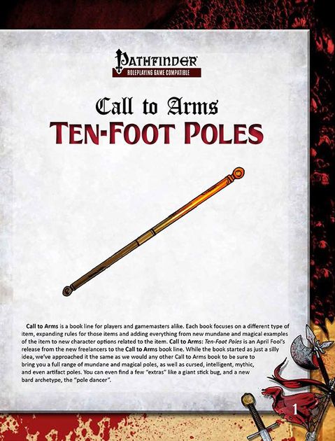 Call to Arms: Ten-Foot Poles | RPG Item | RPGGeek