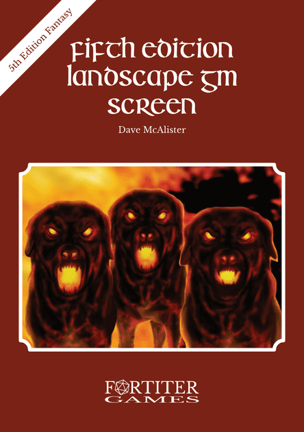 Fifth Edition Landscape GM Screen | RPG Item | RPGGeek