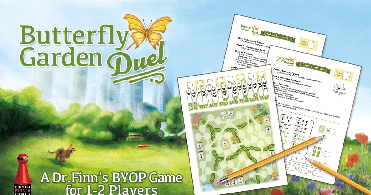 Butterfly Garden Duel | Board Game | BoardGameGeek