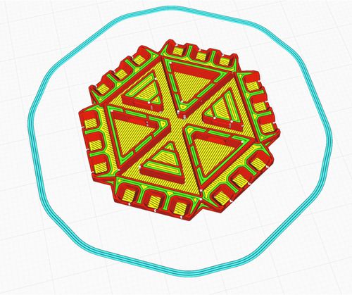 3D-printed Magnetic Hex Board v2