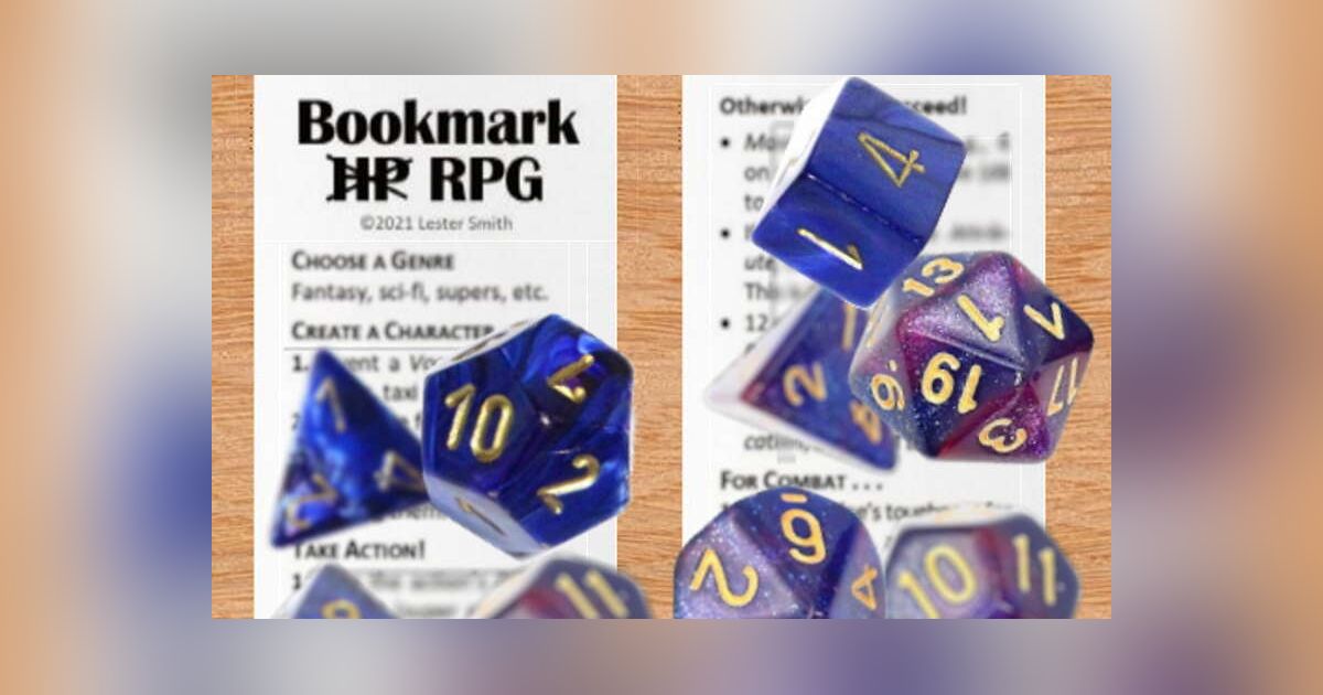Bookmark No HP RPG | RPG Item | RPGGeek