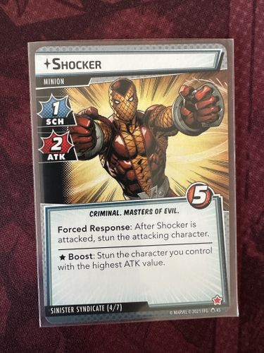 Shocker minion question | Marvel Champions: The Card Game